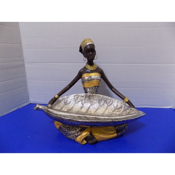 African Queen Figurine Statue | Accents | New Black African Queen ...